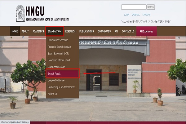 HNGU Result 2023 BA, MA, Bcom, Mcom, Bsc, MSC, B.Ed, M.Ed